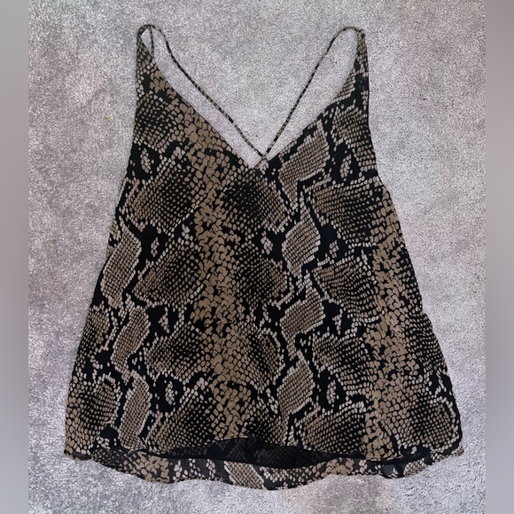Zara | Tops | Zara Snake Print Tank | Poshmark